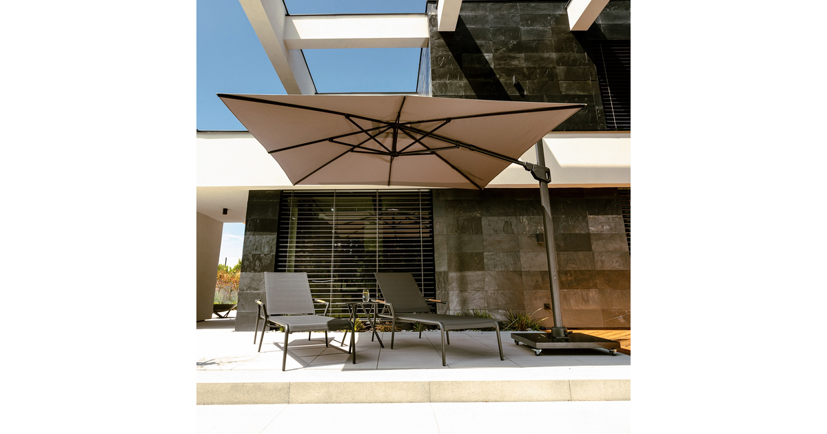 Záhradný slnečník Horizon 3 × 3 m - Garden Space